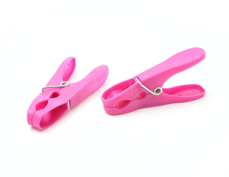 Two pegs stock photo. Image of clothes, pink, clip, plastic - 6901016