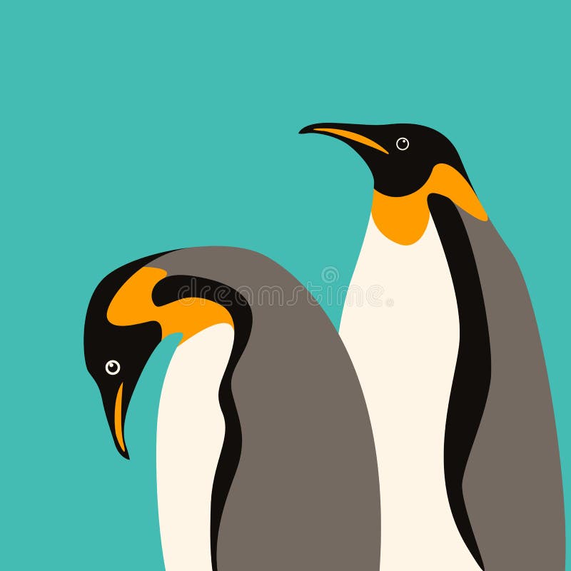 Penguin Profile Side Vector Illustration Flat Style Stock Vector ...