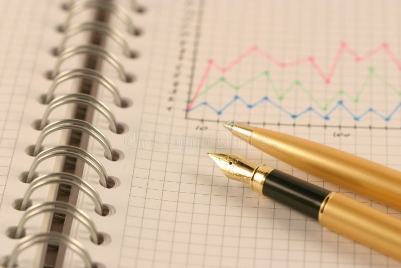 Two pens stock image. Image of finances, plan, diagram - 2394043