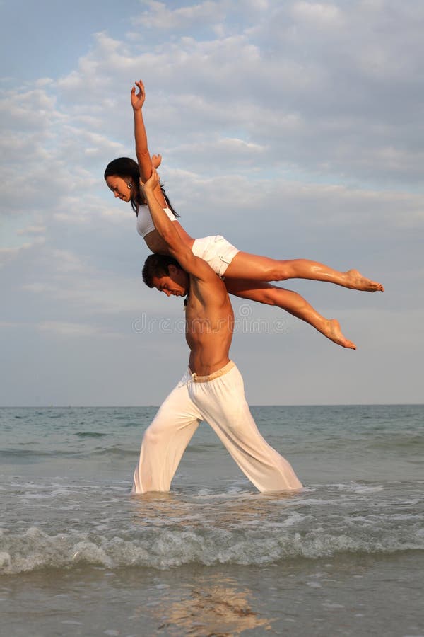 Two people stock photo. Image of beach, beautiful, performance - 10652964