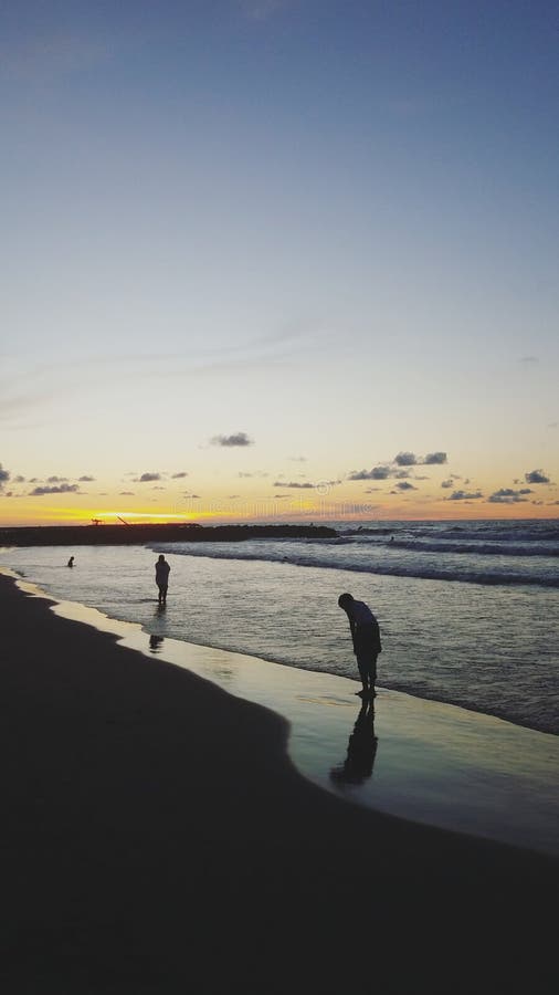 Two People At Beach During Sunrise Picture. Image: 111615182