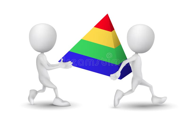 Pyramid model stock illustration. Illustration of sphere - 9192992