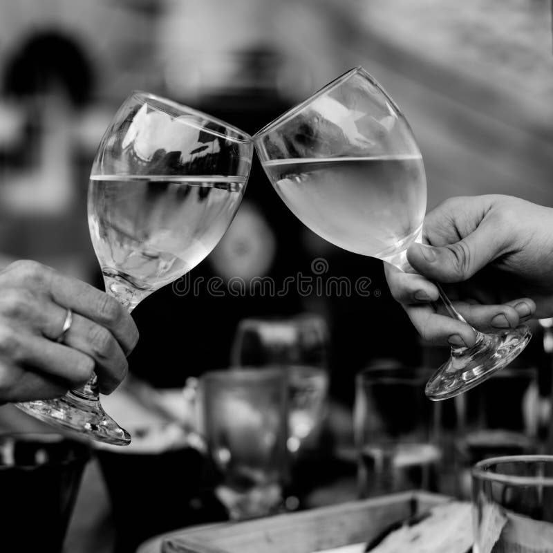 Two People Celebrating Success Stock Image - Image of square, black ...