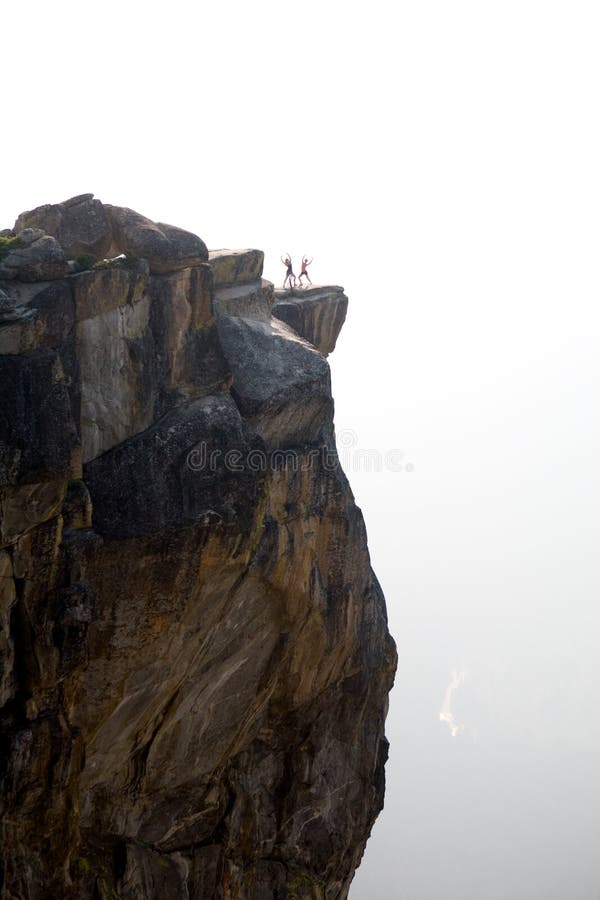 People on the cliff stock photo. Image of edge, exercise - 2779994