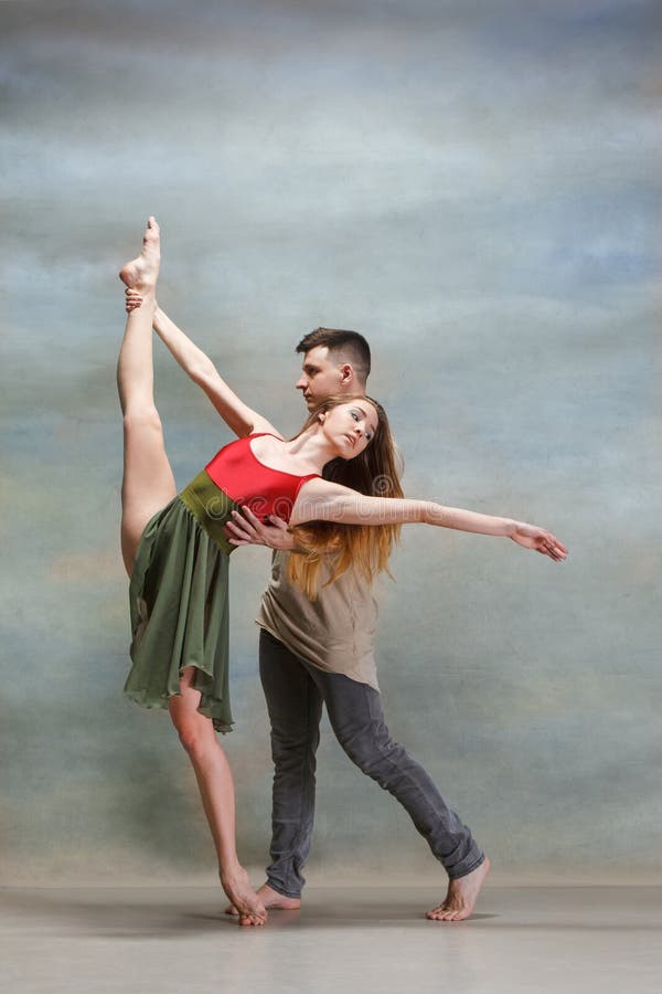 Two people dancing stock image. Image of ballet, acrobat - 131771123
