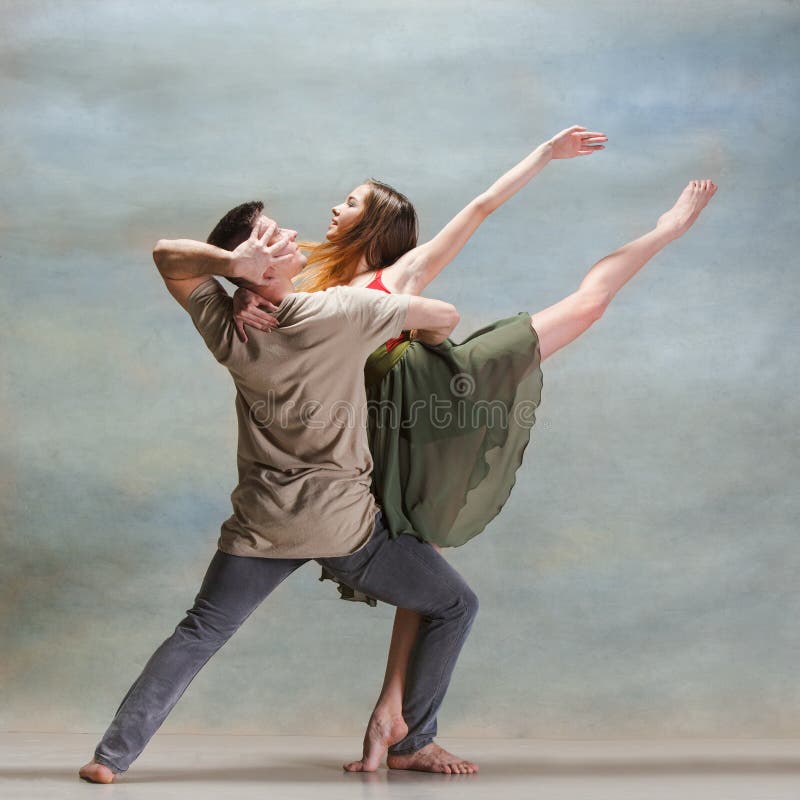 Two People Dancing Contemporary Stile Stock Photos - Free & Royalty ...