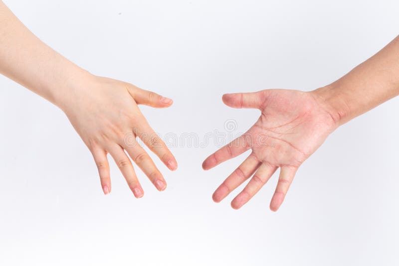 Two People Guessing Fist on a White Background Stock Photo - Image of ...