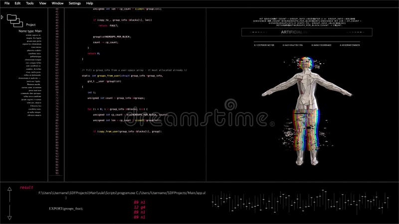 Two People Holding Hands on a Computer Screen. Digital Art Display ...
