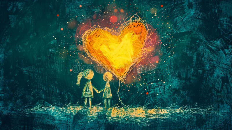 Two People Holding a Heart Shaped Balloon Stock Photo - Image of heart ...