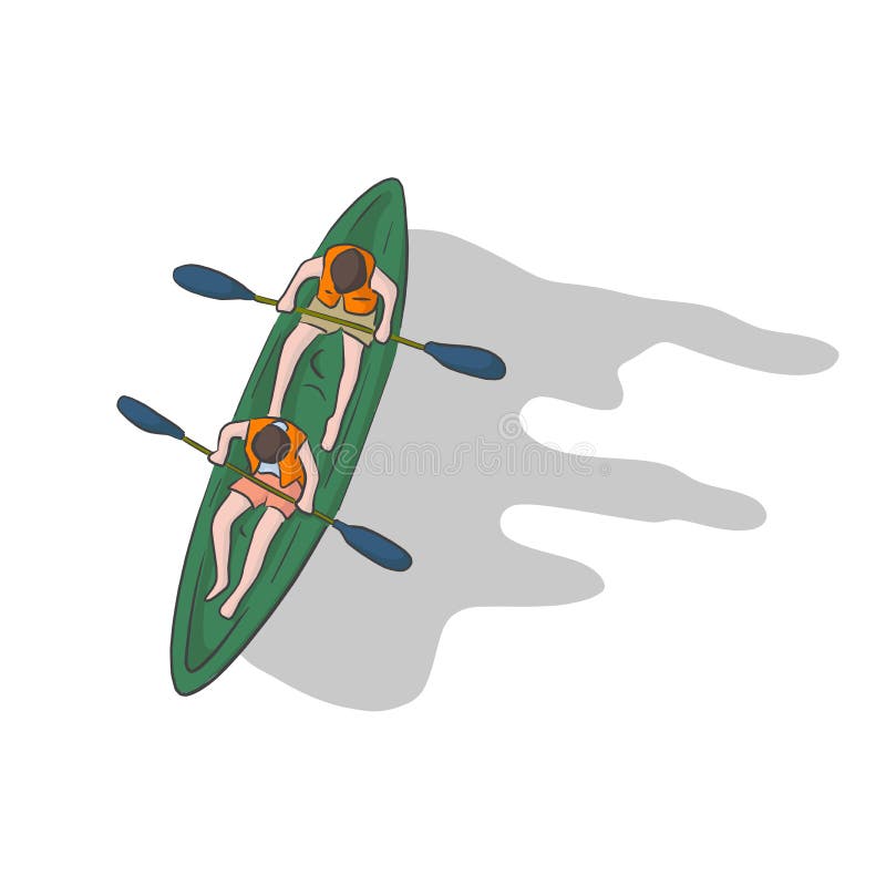 Kayak Top View Stock Illustrations – 358 Kayak Top View Stock ...
