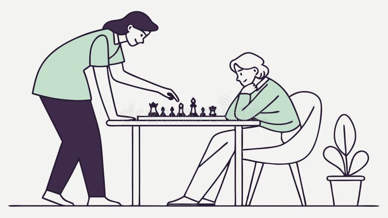 Two People Playing Chess Together, Intellectual Game, Strategic ...
