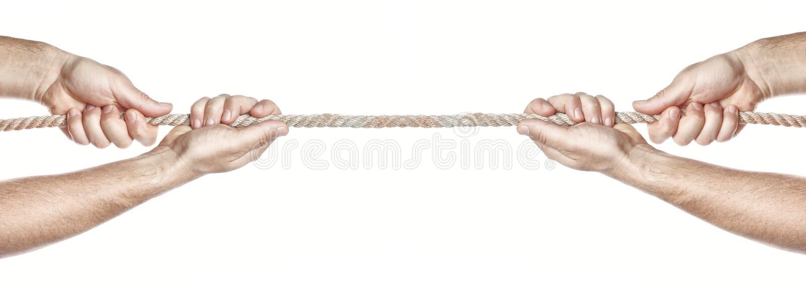 Hands pulling on rope stock photo. Image of direction - 3280830