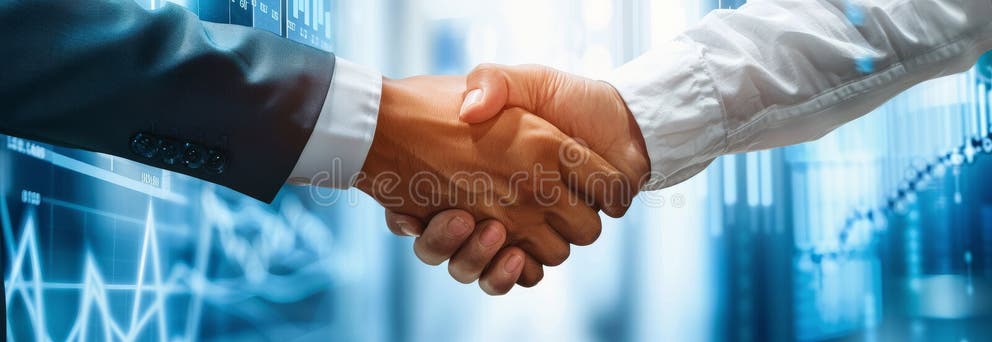 Two People Shaking Hands in Front of a Server Server Stock Photo ...