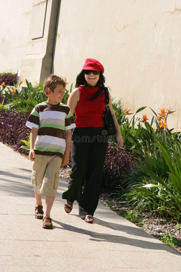 Couple in Love Strolling in a Park Stock Photo - Image of date ...