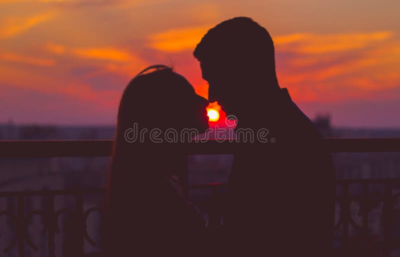 Two people sunset stock photo. Image of people, couples - 80760760