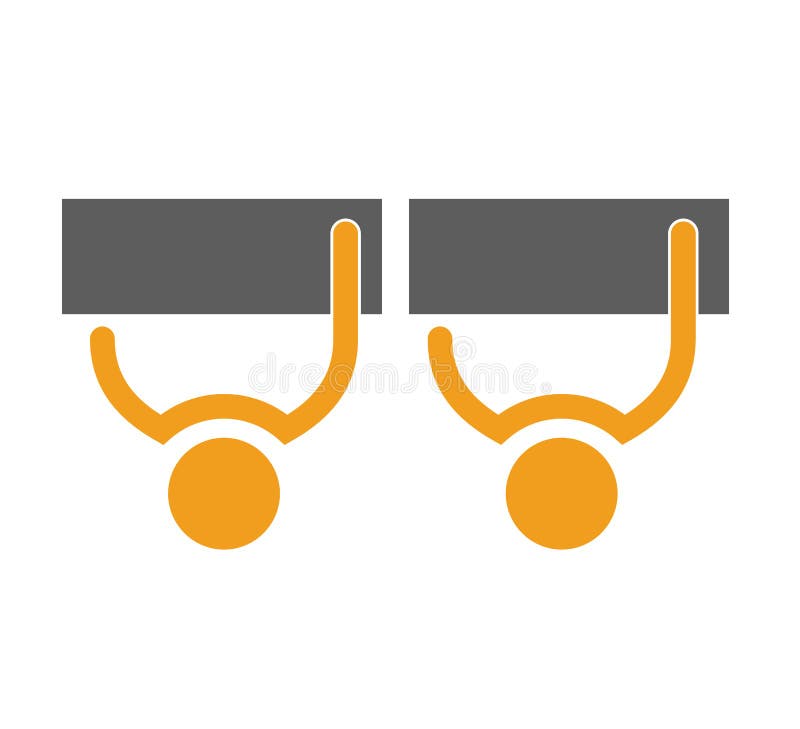 Two People on Table Logo Linked. People Team Logo Vector Stock Vector ...