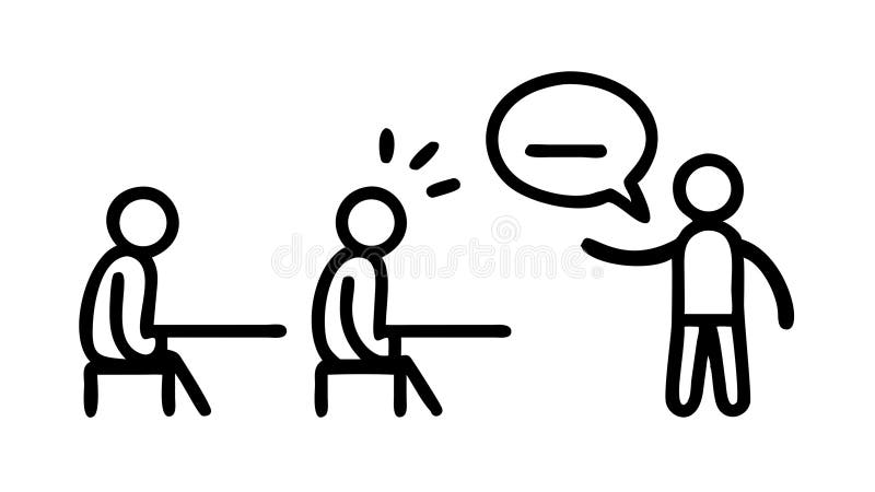 Two People Talking Icon Representing Conversation or Meeting, Vector ...
