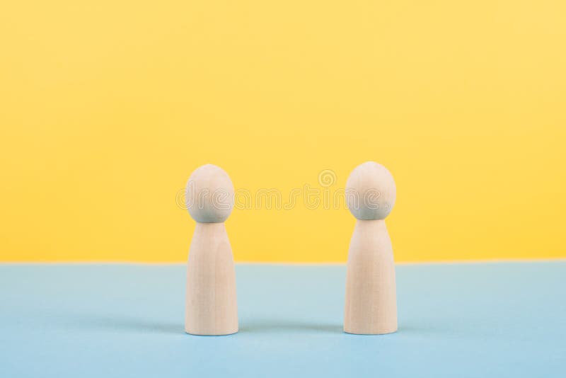 Two People Talking Together, Having a Conversation, Networking and ...