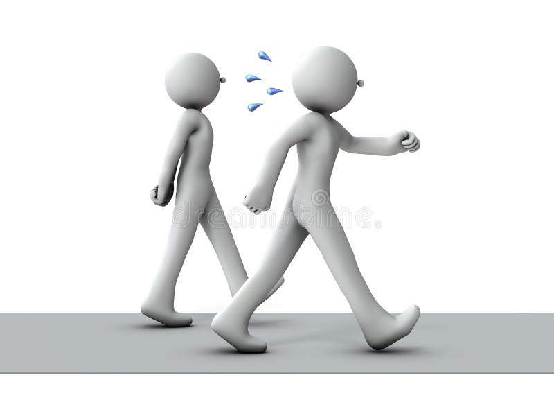 Two People are Walking Together. it Represents a Partnership Stock ...