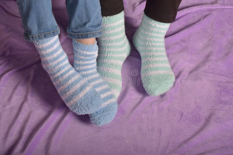 Two people wearing socks stock image. Image of socks - 310518731
