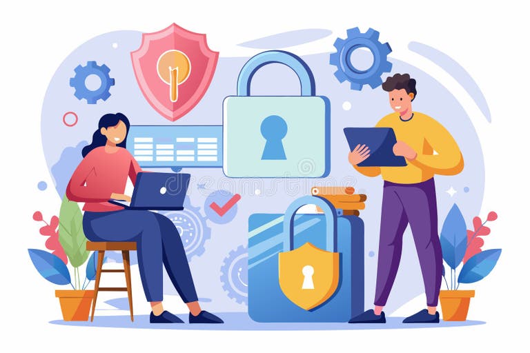 Two People are Working Together To Create New Lock Security Innovations ...