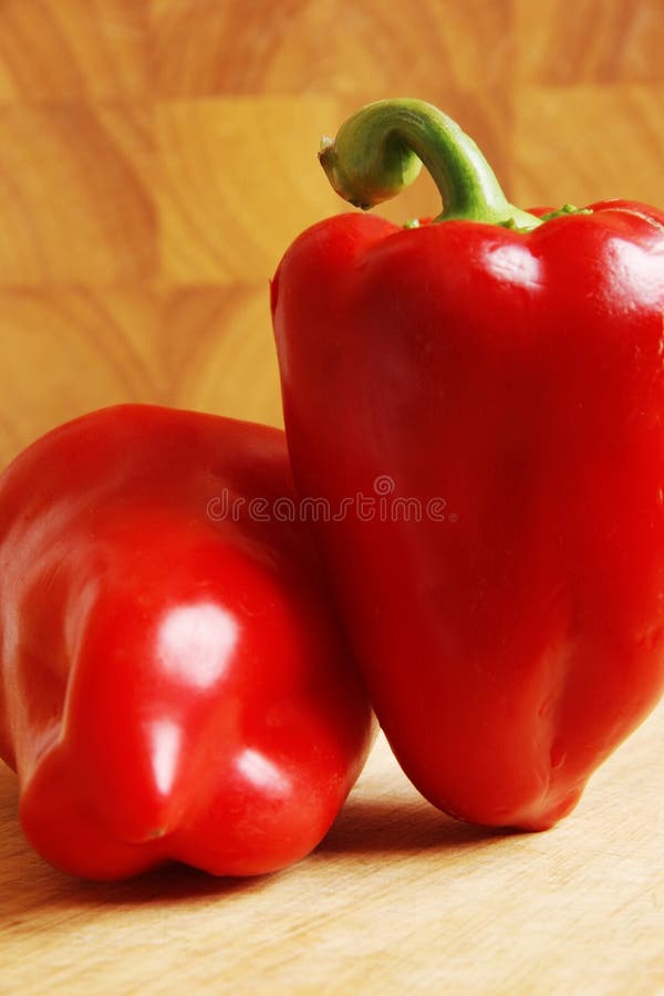 Two peppers. stock photo. Image of peppers, light, bright - 1240586