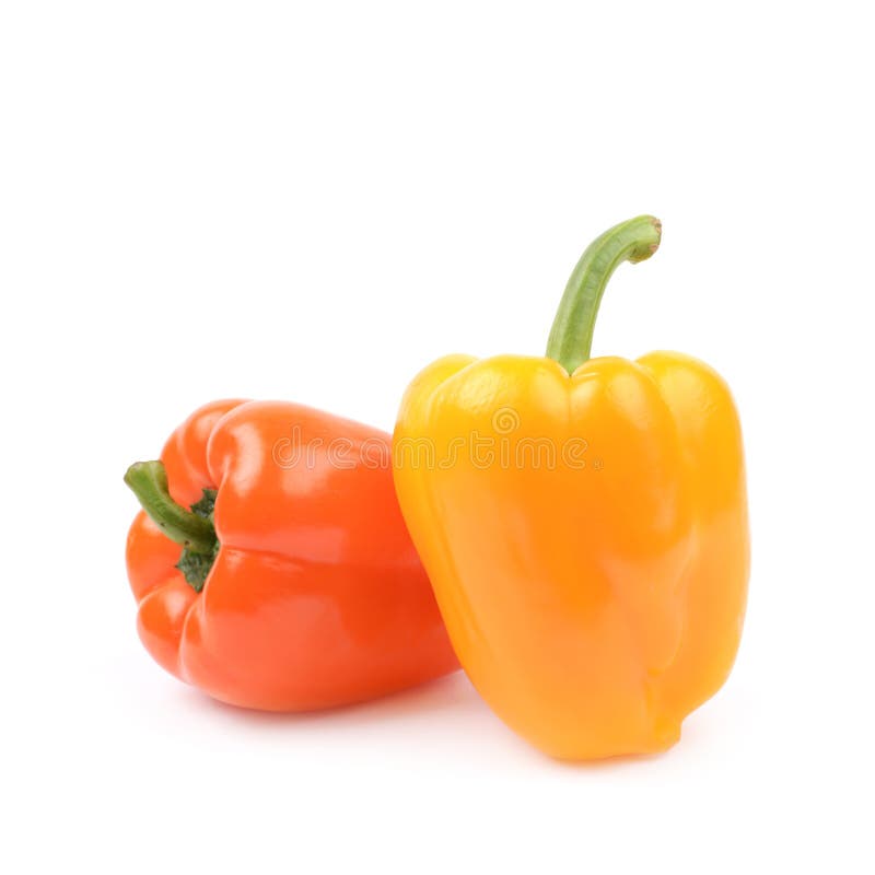 Two peppers isolated stock image. Image of cooking, mexican - 86450301