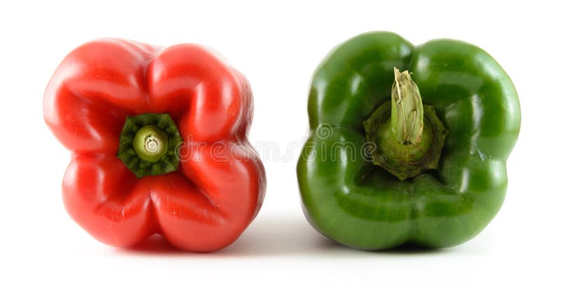 Two Peppers stock image. Image of sweet, nature, nutrition - 44860379