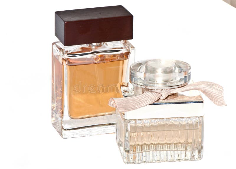 Two perfume bottles stock image. Image of elegance, cosmetics - 32087979