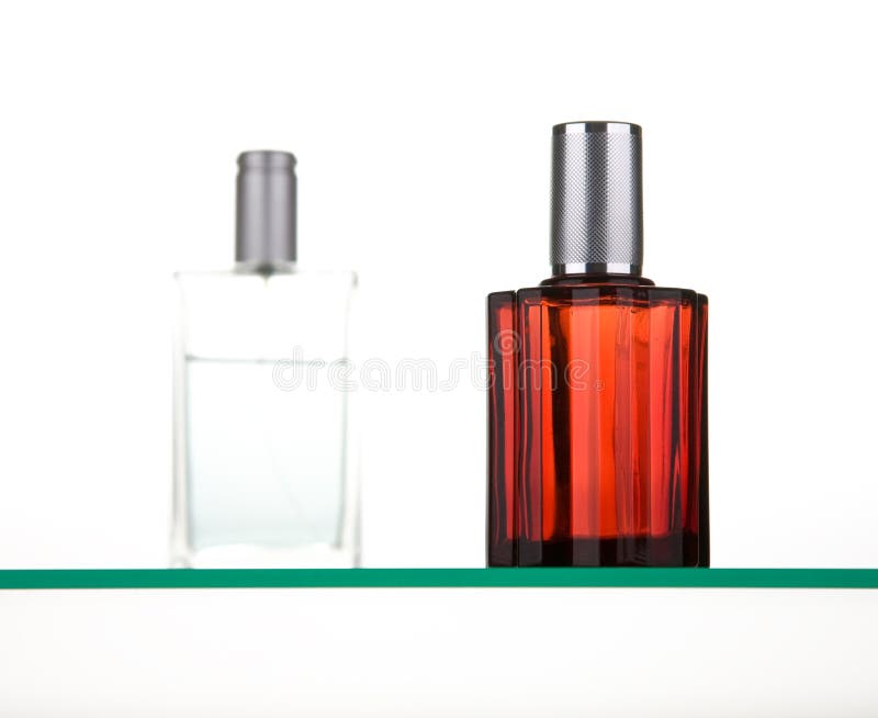 Two Perfumes stock image. Image of blue, relaxation, bathroom - 10283917