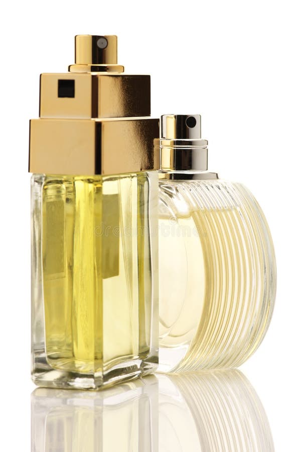 Vintage Perfume Bottles and Scarf Stock Photo - Image of longstanding ...