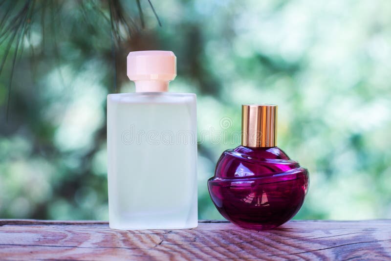Two perfumes stock photo. Image of herbal, nature, natural - 156728688