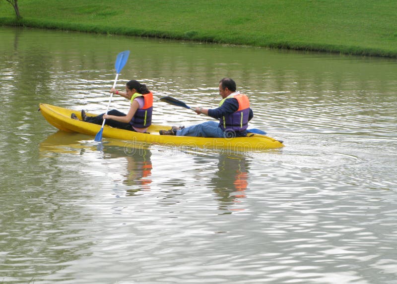Two person in canoe stock image. Image of ride, ecology - 21653983