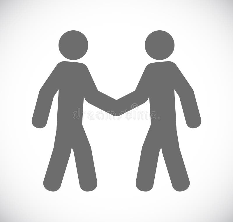 Two Person Handshake Vector Icon Stock Vector - Illustration of design ...