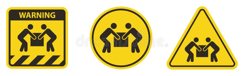 Two Person Lift Symbol Sign Isolate on White Background Stock Vector ...
