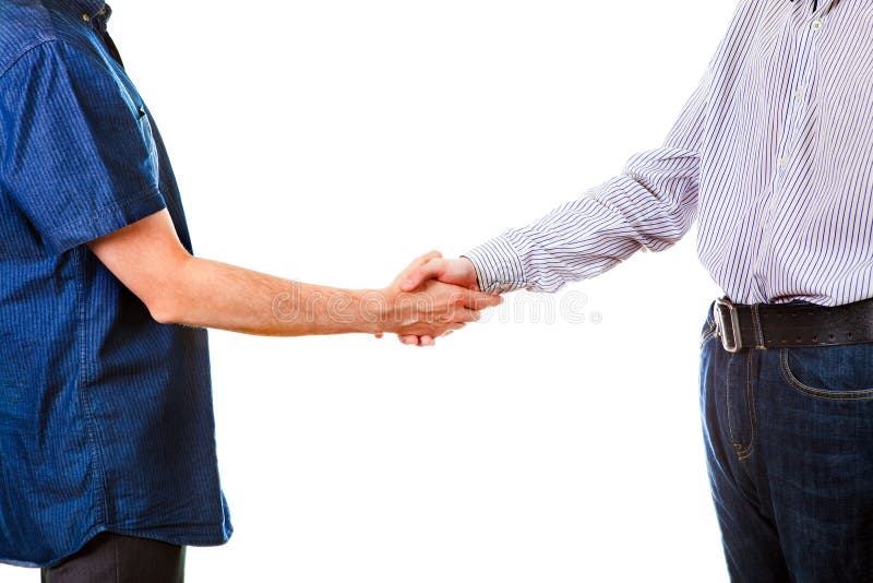 Two Persons Handshake stock image. Image of closeup, professional ...