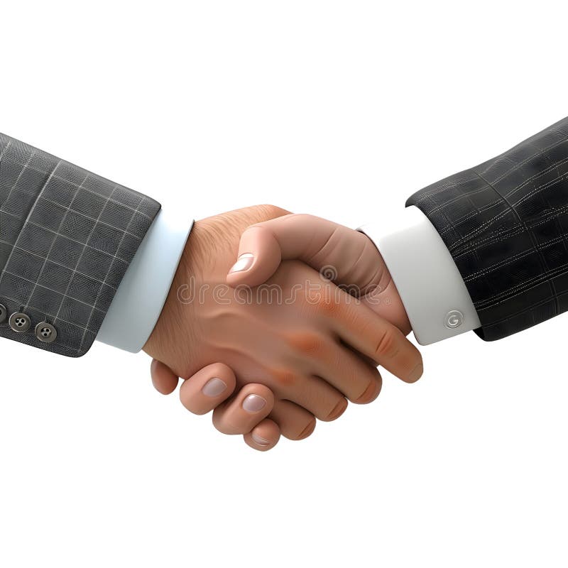 Two Persons Shaking Hands on Transparent Background - Ai Generated ...