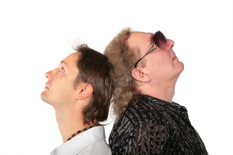 Two Persons Sitting Back To Back Picture. Image: 6371791