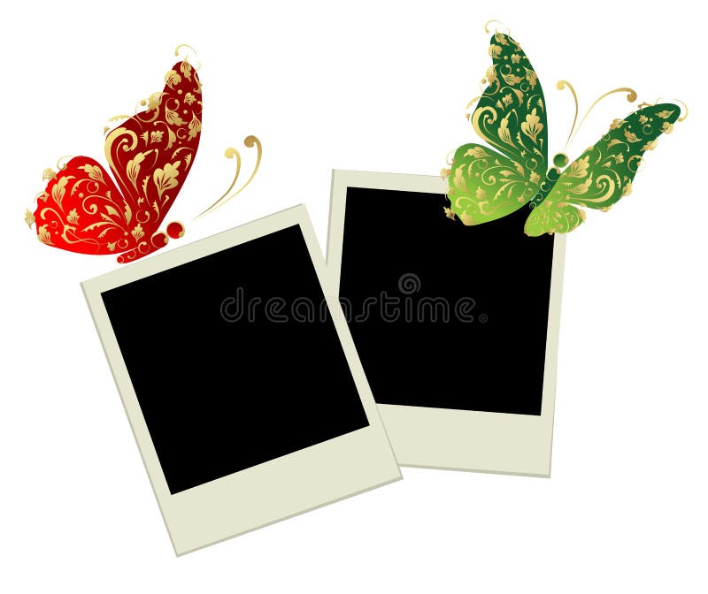 Two photo frames stock vector. Illustration of elegance - 16571322