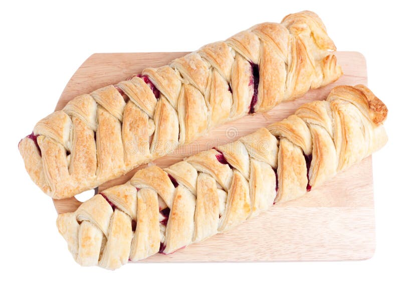 Two pie puff pastry. stock image. Image of tart, berry - 15970111