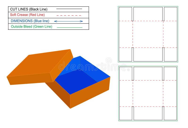 Two Piece Rigid Box or Two Lid Box, Box with Top Lid and Bottom Lid ...