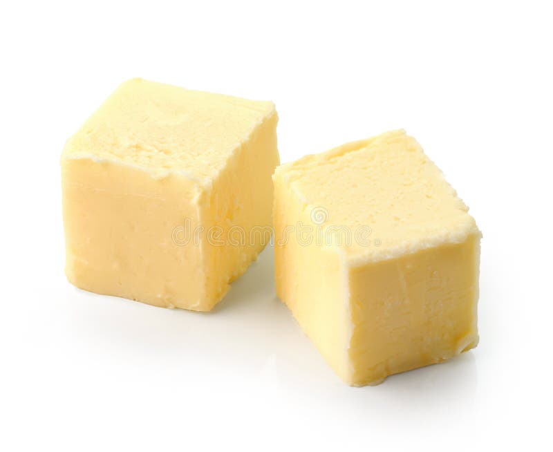 Two pieces of butter stock photo. Image of delicious - 190595052
