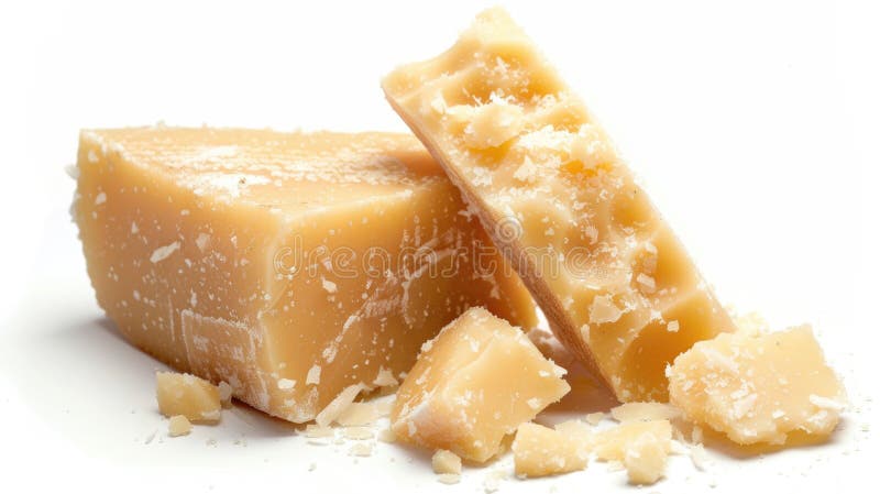 Two Pieces of Cheese Stacked on Top of Each Other, Possibly for ...