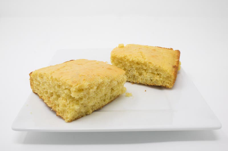 Cornbread on White Parchment Paper Stock Image - Image of bread, paper ...