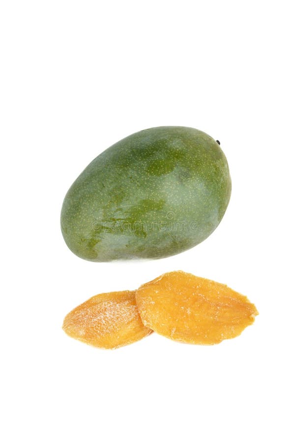 Whole Mango Fruit Isolated on White Background. Stock Photo - Image of ...
