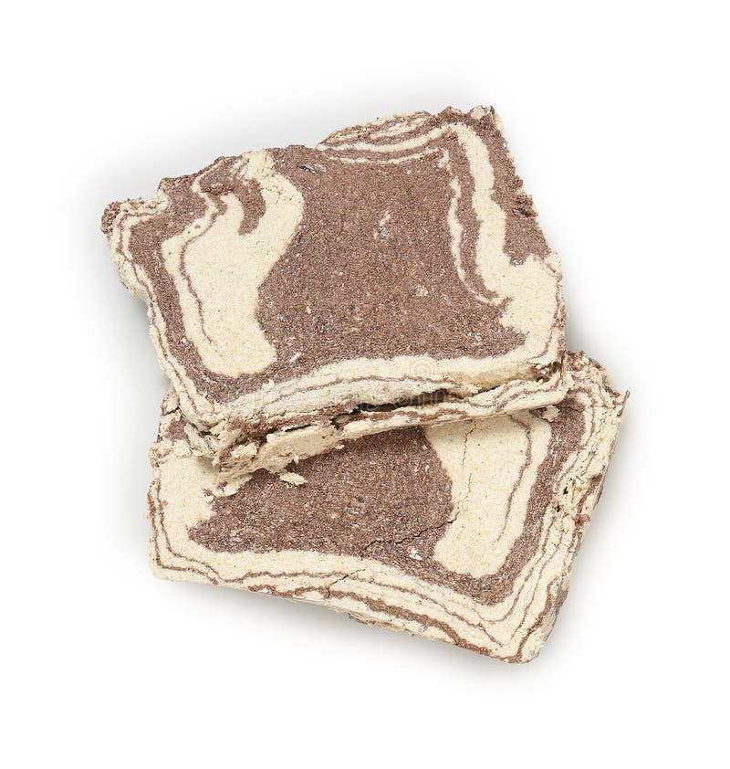 Two pieces of halva stock image. Image of vanilla, candy - 369103349