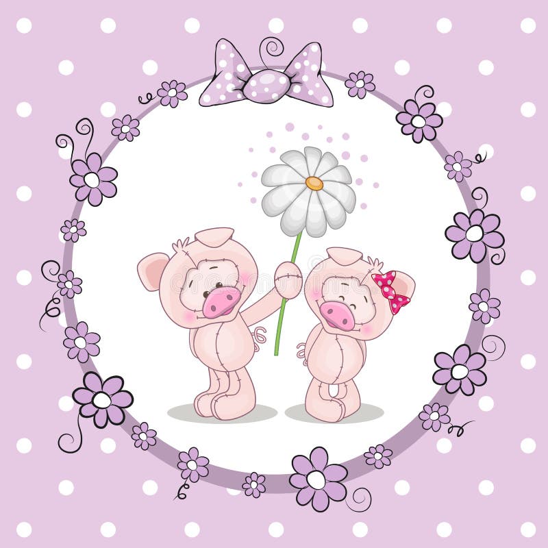 Two Pigs stock vector. Illustration of drawing, animals - 50918051