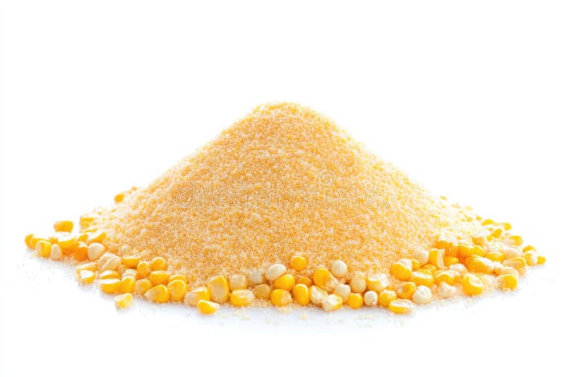 Two Piles of Corn on the Ground, Possibly Harvested or Stored Stock ...