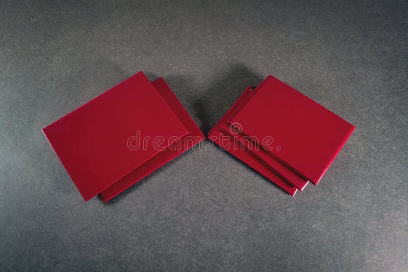 Red Book Covers on a Dark Background Close-up Stock Image - Image of ...