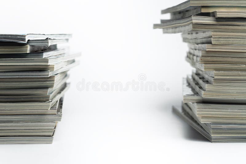 Piles of Magazines stock image. Image of newspaper, heap - 86266179